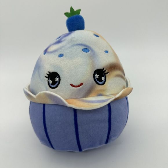 Kellytoy | Toys | Squishmallow Blueberry Muffin 6 Cupcake Plush Toy ...